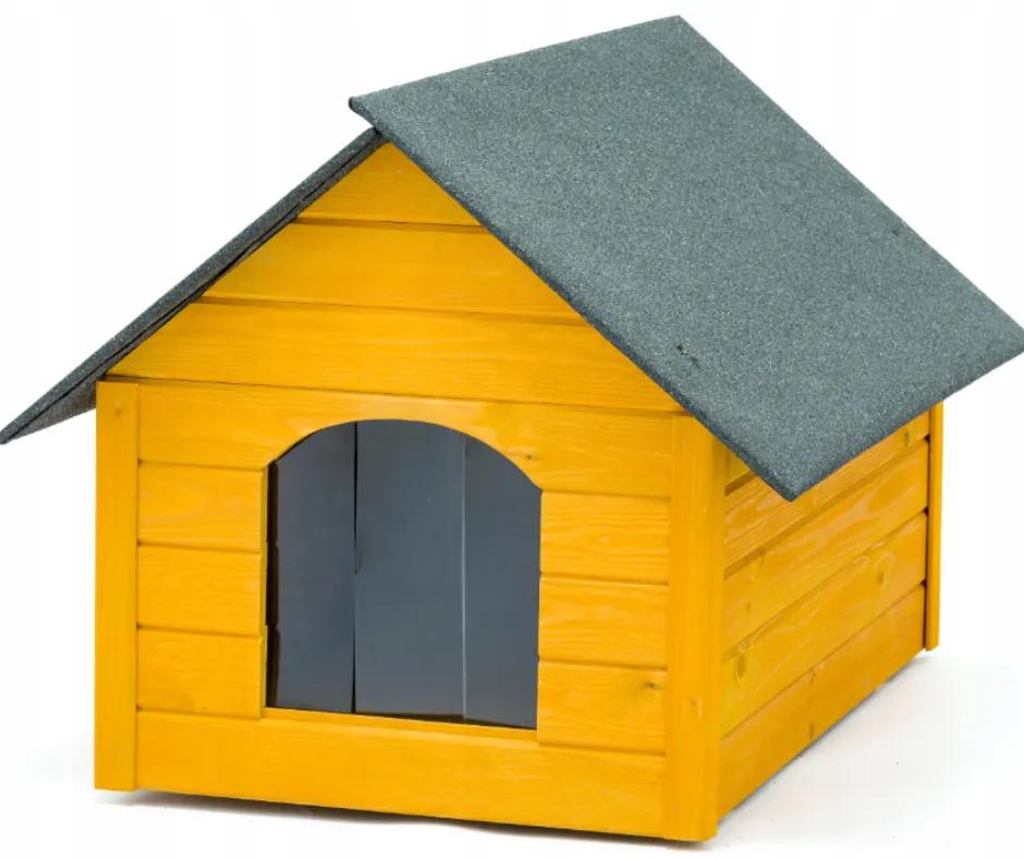 Zateplená bouda pro psa L - 100 cm x 72 cm x 65 cm Pine