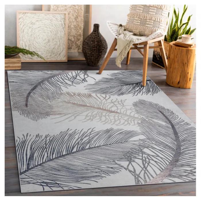 Kusový koberec Peří smetanověbílý 80x150cm