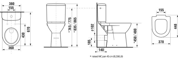 JIKA H8236160000001 - WC mísa DEEP keramika/bílá