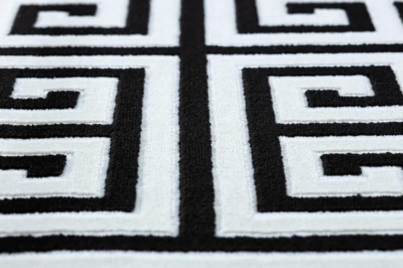 Dywany Łuszczów Kusový koberec Gloss 6776 85 greek black/ivory Rozměry koberců: 240x330