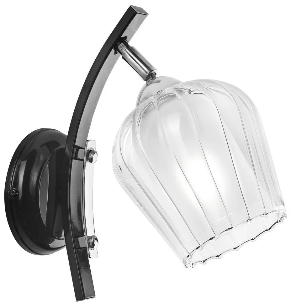 Lamkur | Nástěnná lampa PAULA 1xE27/60W/230V černá | LA04044