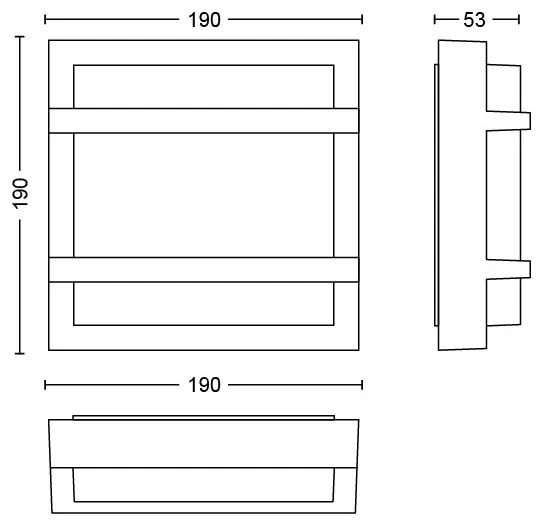 Philips 17394/93/P3 - LED Venkovní nástěnné svítidlo PETRONIA LED/12W IP44