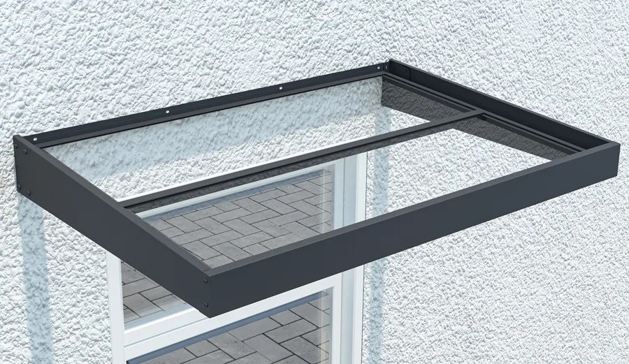 Dveřní stříška Lubeka 80 x 120 cm CoverTech antracitová