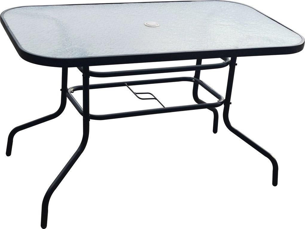 TRENDIE Zahradní stůl se sklem 120x70cm