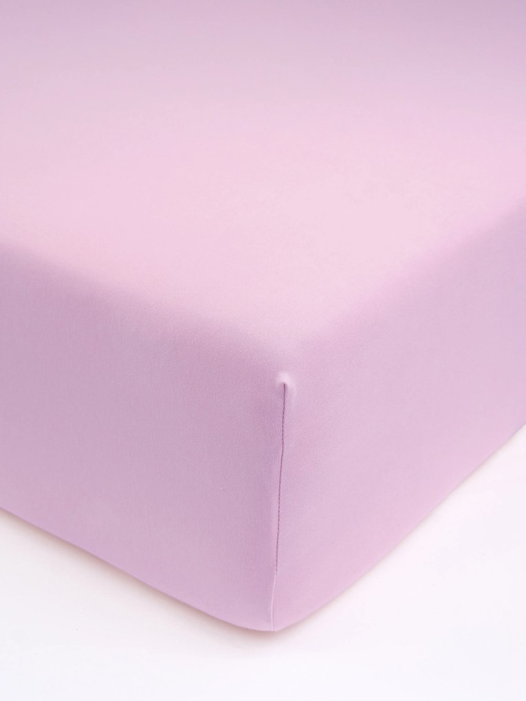 MK Lůžkoviny Jersey prostěradlo do postýlky s elastanem 70 × 140 cm – růžová