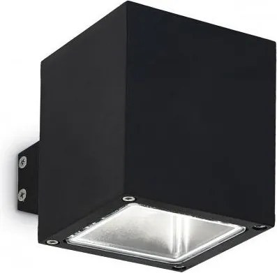 ILUX 123080 Venkovní nástěnné svítidlo Ideal Lux Snif Square AP1 nero 123080 černé - IDEALLUX