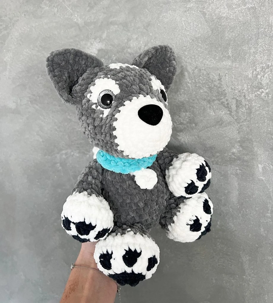 Vali Crochet Háčkovaný Pejsek - Husky