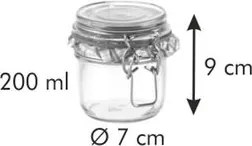 TESCOMA Zavařovací sklenice s klipem DELLA CASA 200 ml