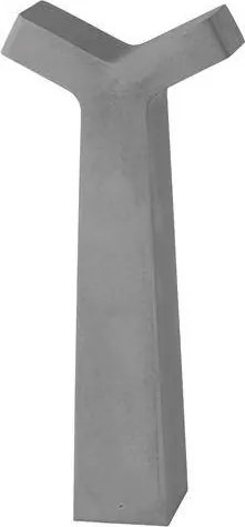 NV 9540211 Venkovní sloupkové svítidlo ARAN šedý beton skleněný difuzor LED 2x5W 3000K 120-230V IP65 - NOVA LUCE