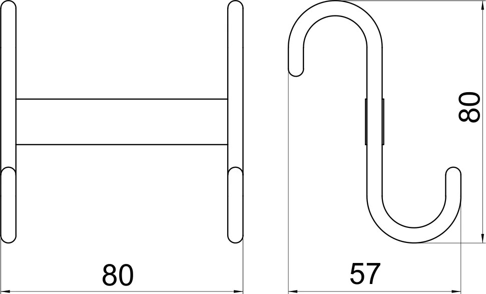 Novaservis - Dvojháček na topný žebr Metalia Drátěný program chrom, 6001,0