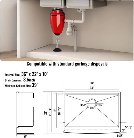 Kuchyňský dřez Farmhouse, dřezy z nerezové oceli