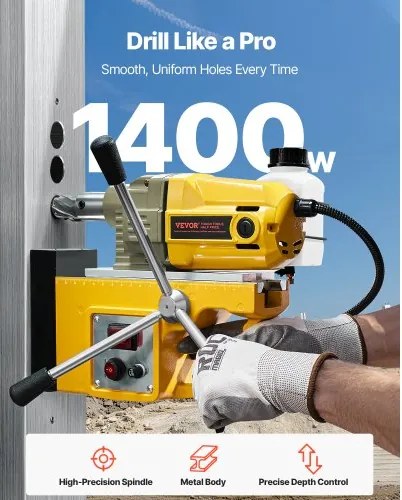 Magnetická vrtačka, Motor 1400 W VEVOR – CLZJPDJ40MMKUHBJ6V2