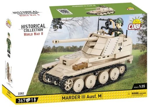 Cobi 2282 II WW Marder III Ausf. M, 1:35, 367 kostek