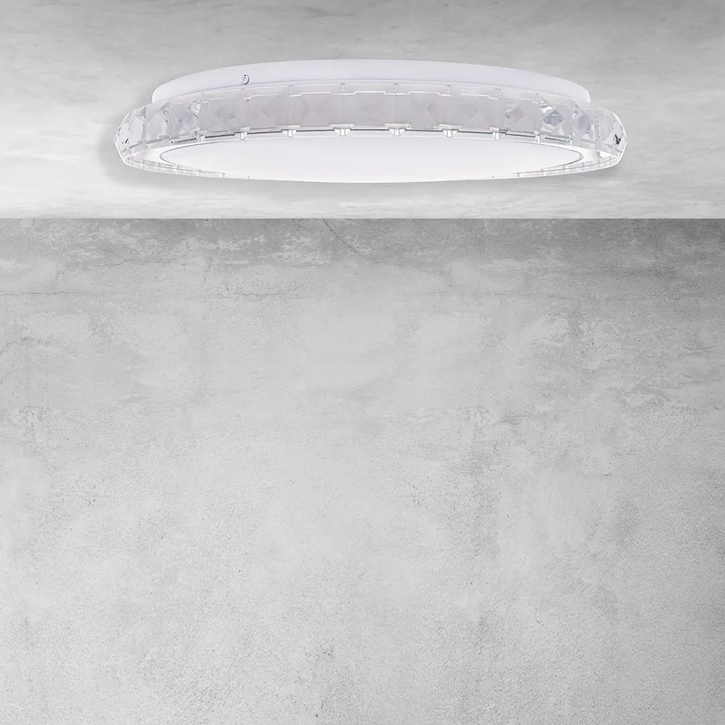 Stropní LED svítidlo Layla, 1x LED 33w, 3000-6000k, w/ch, s ovladačem