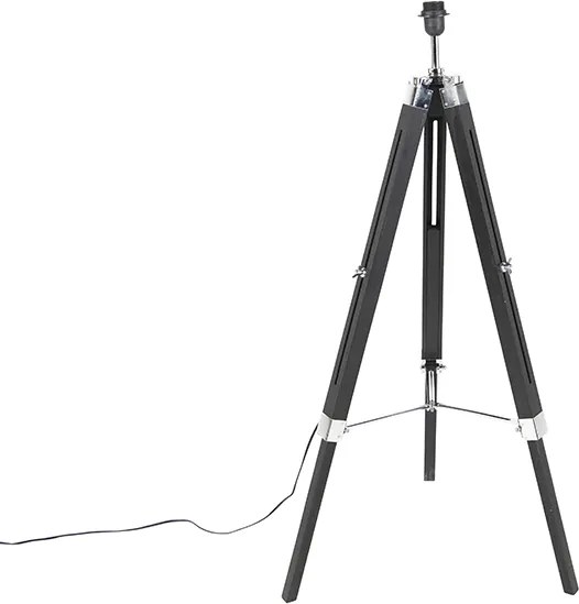 Stojací lampa černá bez stínidla - Tripod