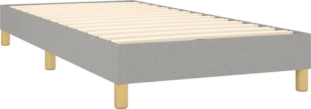 vidaXL Box spring postel s matrací 90x200 cm textil [3127013] Barva: Modrá