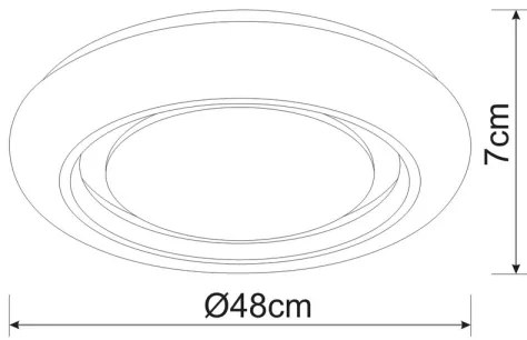 Globo 483111-28SH - LED Stmívatelné stropní svítidlo RADA LED/28W/230V + DO