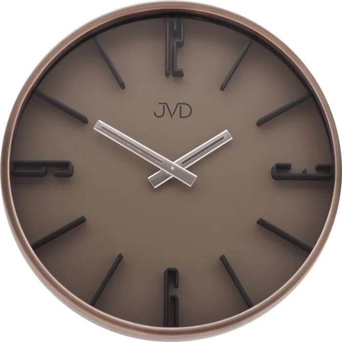 Designové moderní celokovové nástěnné hodiny JVD HC17.1