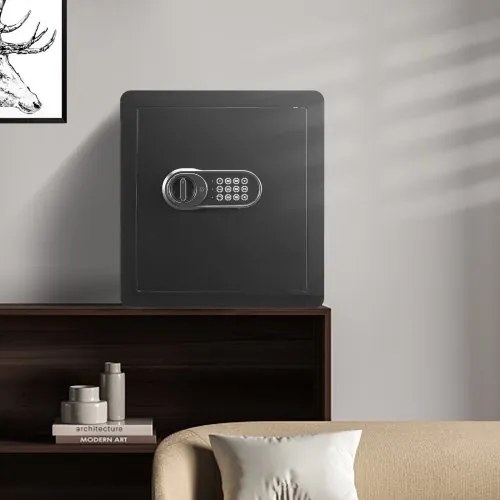 Trezor, 51 l, domácí trezor, ocelový bezpečnostní trezor s digitální klávesnicí a