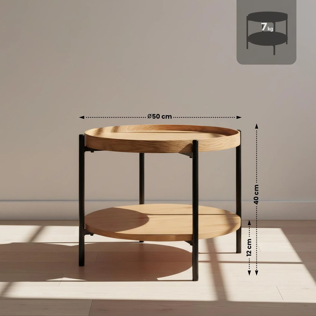 Konferenční stolek Corbitan 50 cm - natura