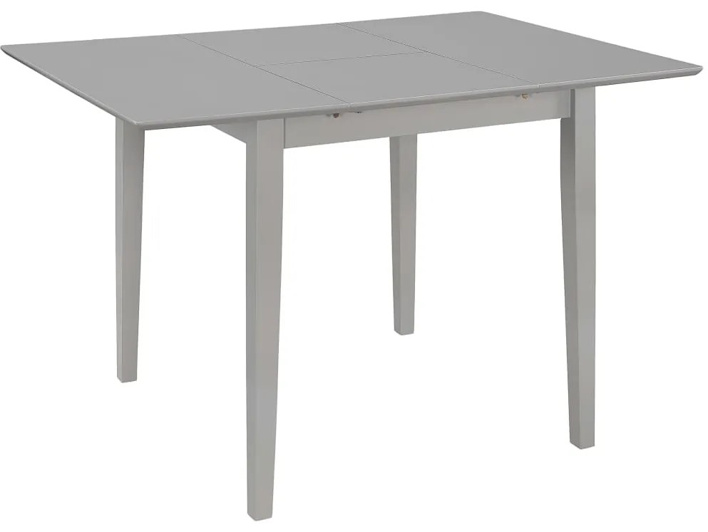 Rozkládací jídelní stůl šedý (80–120) x 80 x 74 cm MDF 247627