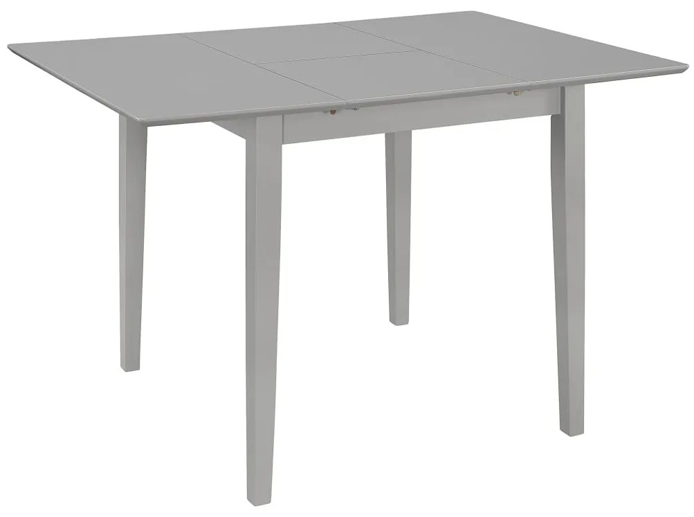247627 vidaXL Rozkládací jídelní stůl šedý (80–120) x 80 x 74 cm MDF