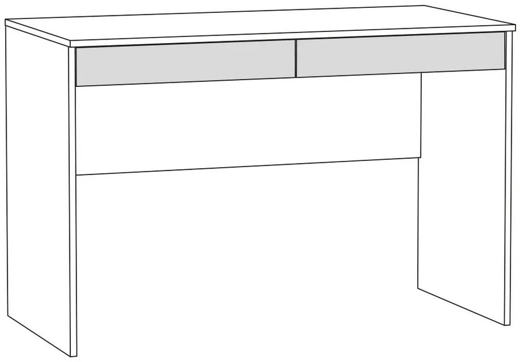 Pracovní stůl GRAYSON dub endgrain