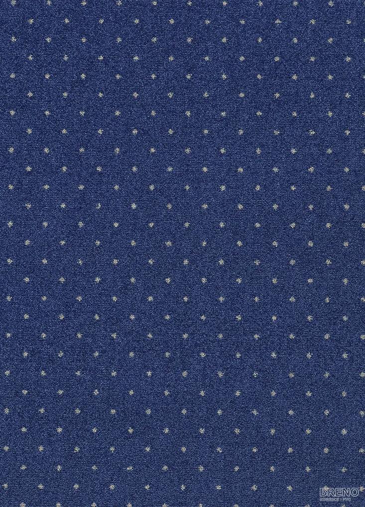 Koberce Breno Metrážový koberec AKZENTO 77, šíře role 400 cm, Modrá