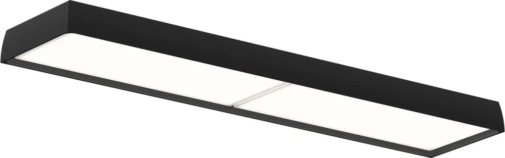 Stropní světlo Slim Box Semi Recessed LED 3000K s mikroprismatickým difuzorem ovládání osvětlení Dali černé