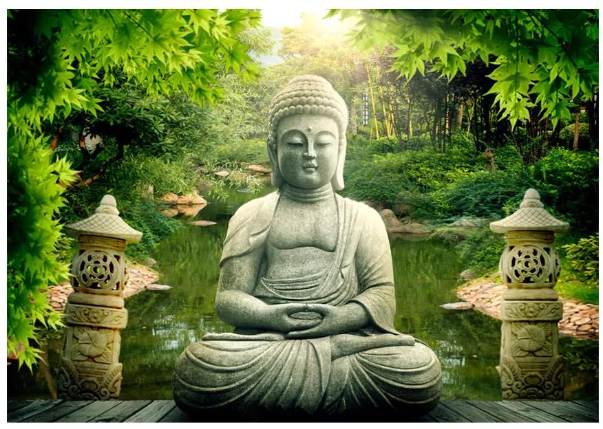 Samolepící fototapeta - Buddhova zahrada 343x245