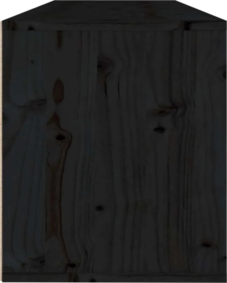 vidaXL TV skříňky 3 ks masivní borové dřevo [3100143] Barva: Černá