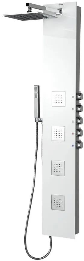 POLYSAN - 5SIDE SQUARE sprchový panel 250x1550mm, bílá 80216