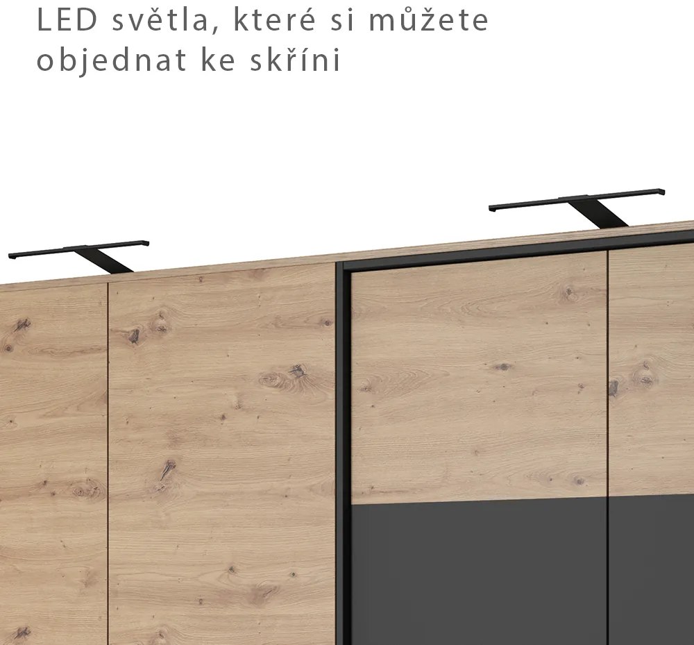 Ložnice DECO | 4 díly | kraft zlatý/antracit