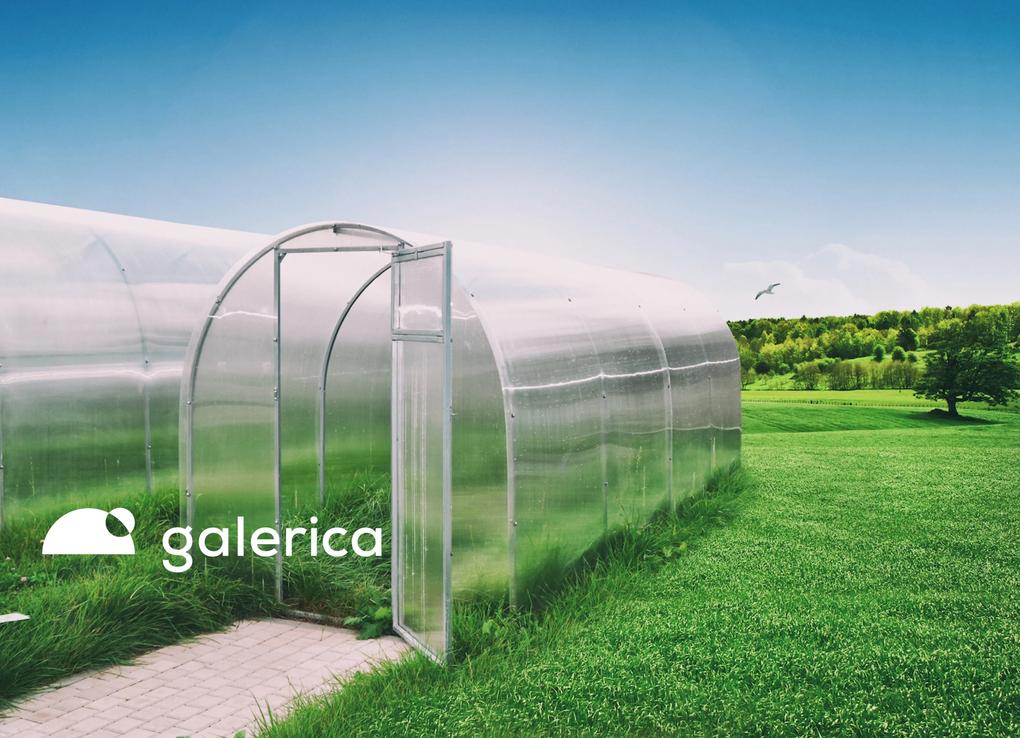 GALERICA Polykarbonátový skleník GNOM 1,64 x 6 m.