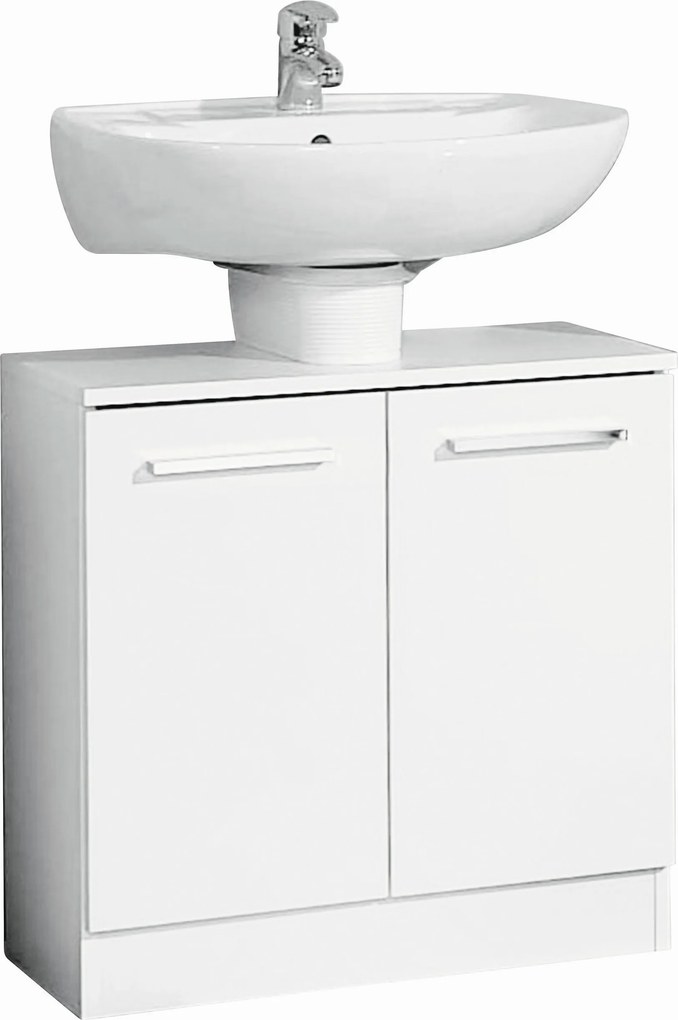 XXXLutz SKŘÍŇKA POD UMYVADLO, bílá, bílá, 60/62/33 cm Carryhome - Koupelnové série - 001977012402
