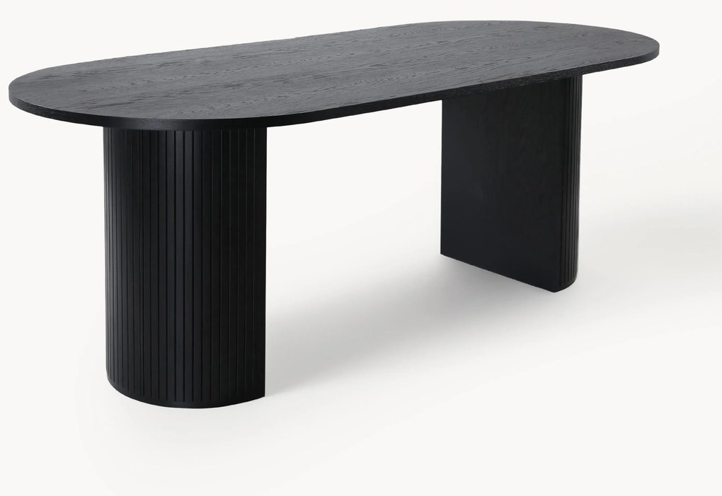 Oválný dřevěný jídelní stůl Bianca, 200 x 90 cm