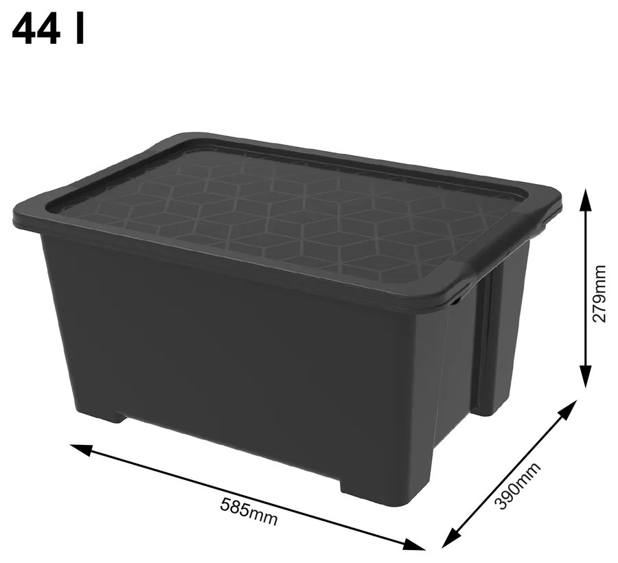 ROTHO úložný box EVO EASY 44 L - BLACK