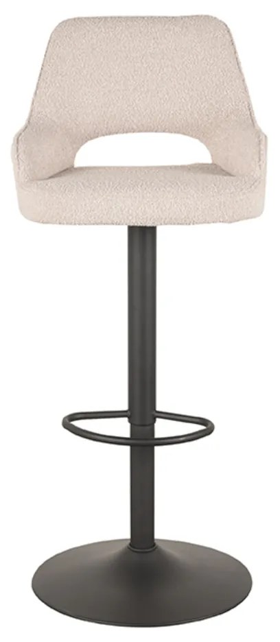 LABEL51 barová židle FER krémové bouclé CM-55.014