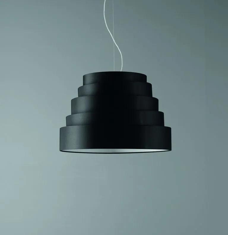 Quadrifoglio Group 10SPBK02 Babel, černé závěsné svítidlo, 3x23W E27, prům. 60cm