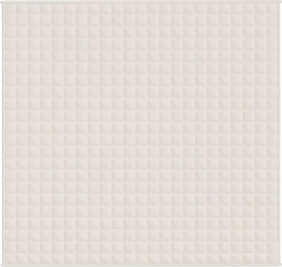 Zátěžová deka světle krémová 220 x 240 cm 11 kg textil 3154826