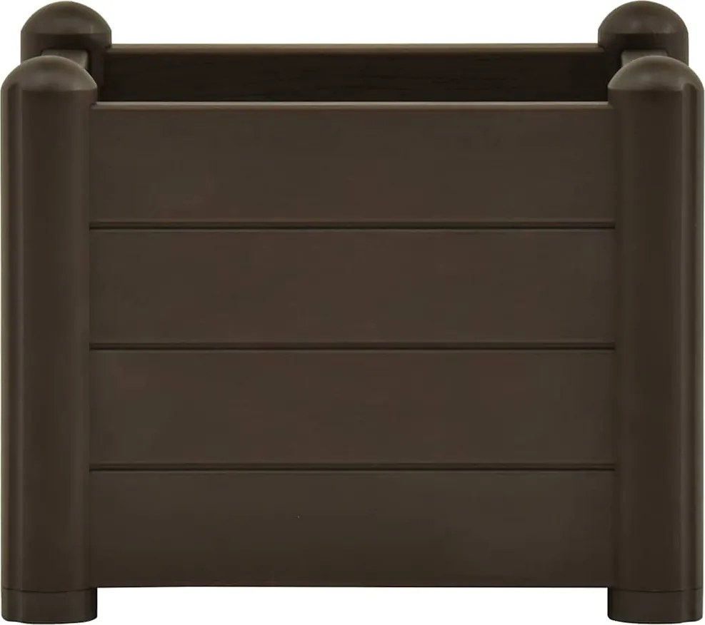 Vyvýšený záhon PP mocha 43 x 43 x 35 cm 313972