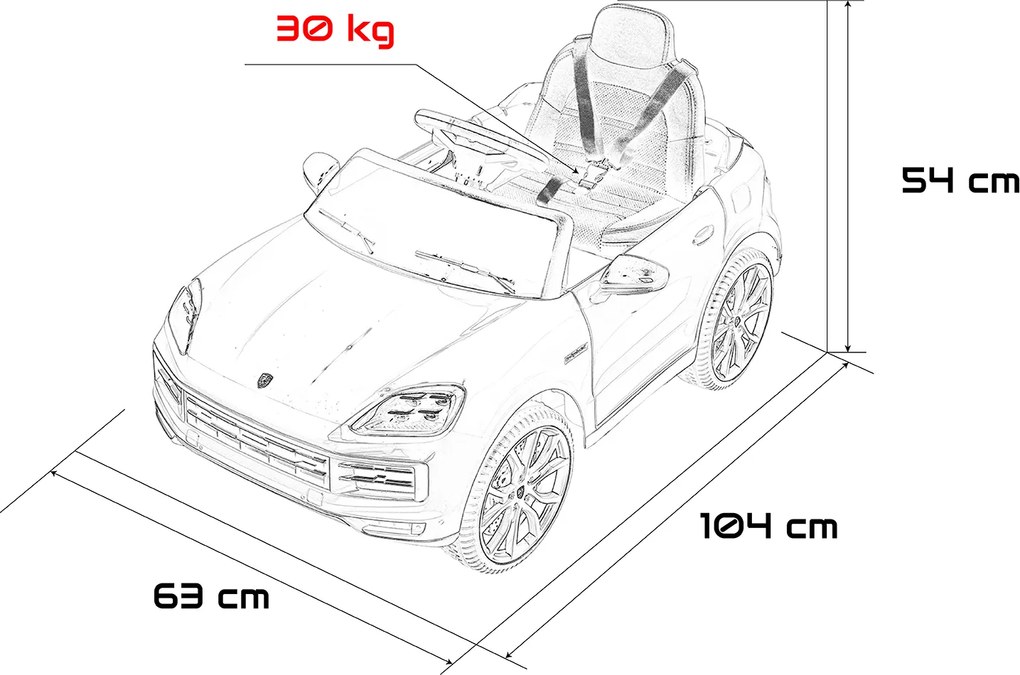 Ramiz Porsche Cayenne modré autíčko