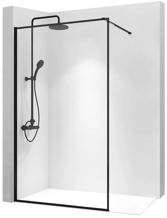 Sprchová zástěna Walk-in Bler Rea K7634 100x195 black
