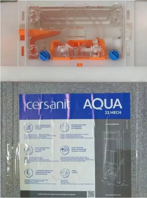 Cersanit Presto - Tlačítko pro Cersanit modul Aqua, Link, Hi-tec, Hit, černá matná, K97-418