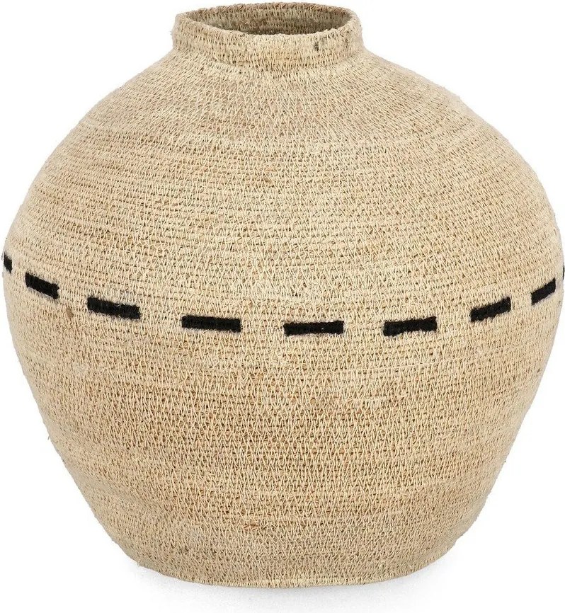 Béžová ratanová ručně vyrobená váza (výška 31 cm) Hue – Bizzotto