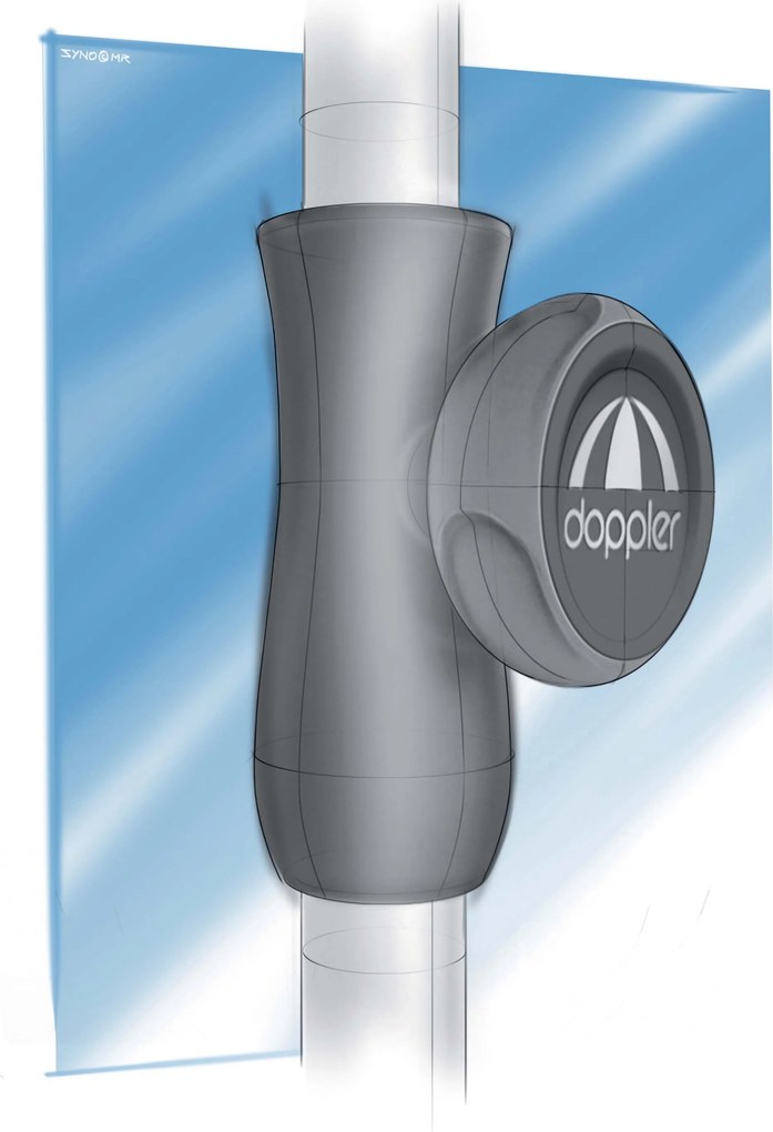 Doppler ACTIVE zahradní slunečník 200 cm antracit