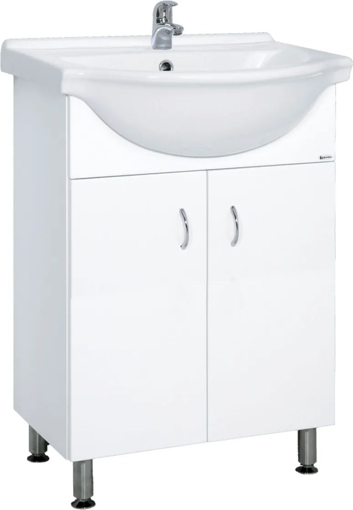 Koupelnová skříňka s umyvadlem Multi Pro 55,5x42,4 cm bílá PRO55NOVA