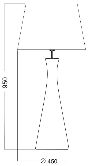 4concepts Designová stolní lampa CHIANTI LAVENDER Barva: Bílá