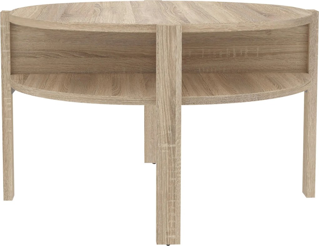 XXXLutz KONFERENČNÍ STOLEK, Sonoma dub, kompozitní dřevo, 74,4/74,4/45,5 cm Hom`in - Konferenční stolky - 000687049404