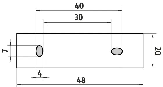 Nimco Držák na ručníky levý do nábytku KEIRA - KE 22060AL-26